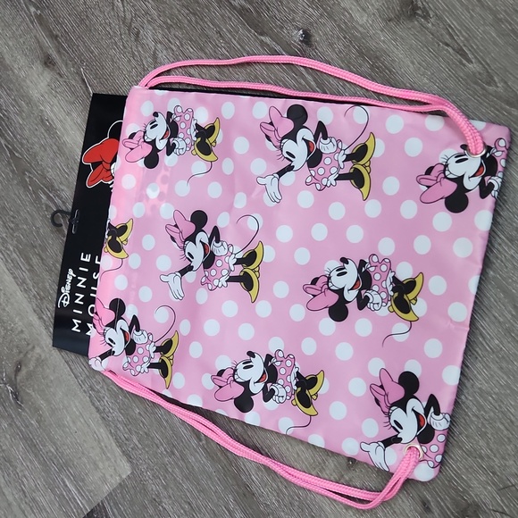 Disney | Bags | Disney Minnie Mouse Drawstring Bag Nwt | Poshmark
